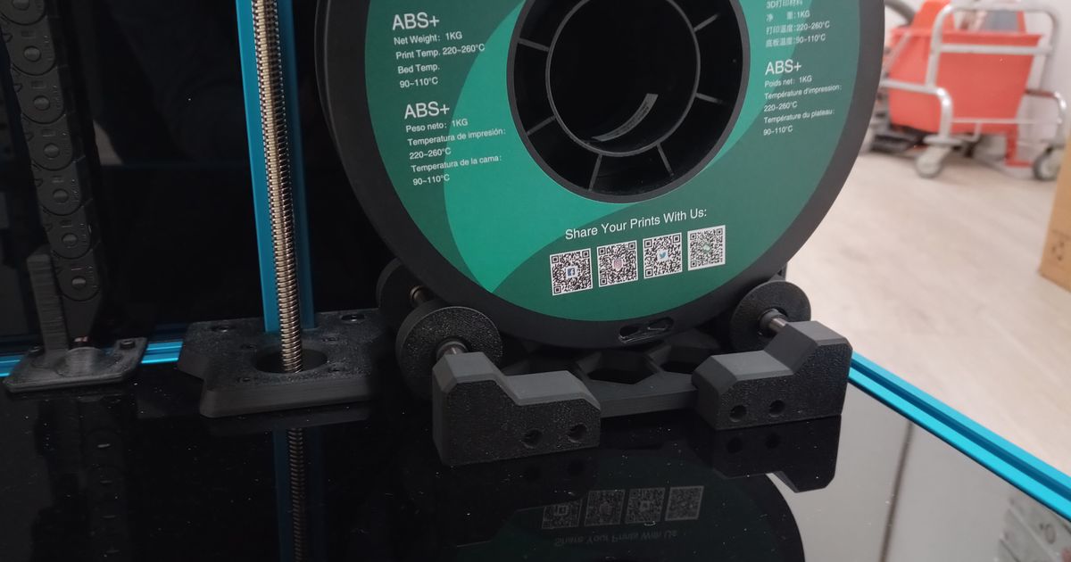 Simplified Modular Spool Holder - Standalone or Extrusion Mounted ...