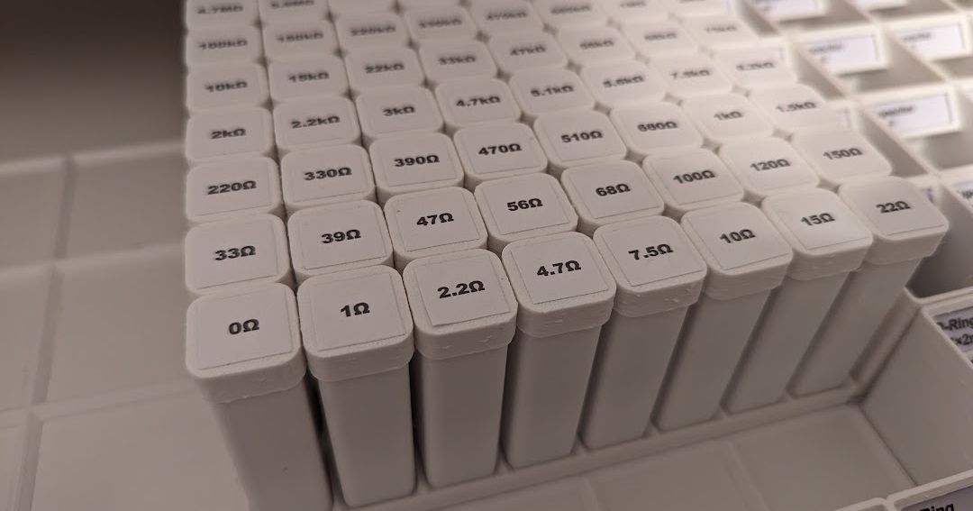 Economical Resistor Storage Rack by JohnOldman | Download free STL ...