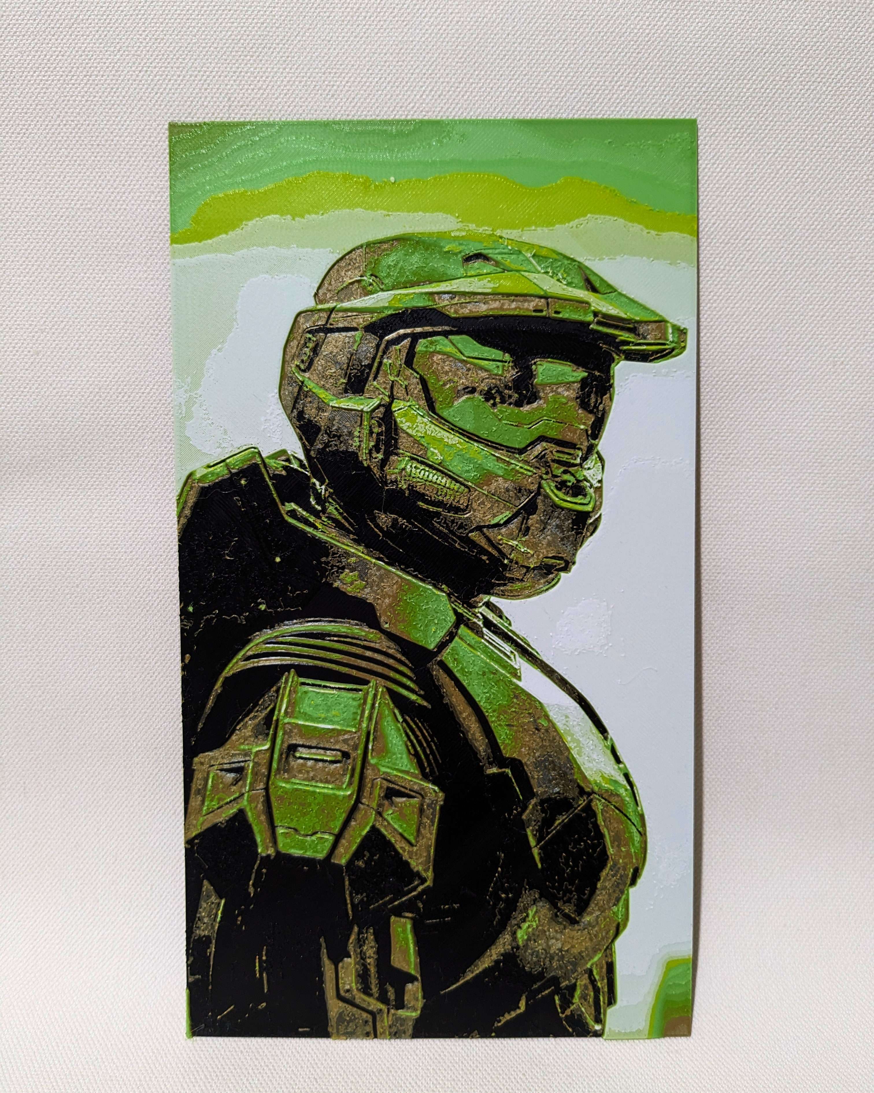 Master Chief from HALO - HueForge by Aizenrath | Download free STL ...
