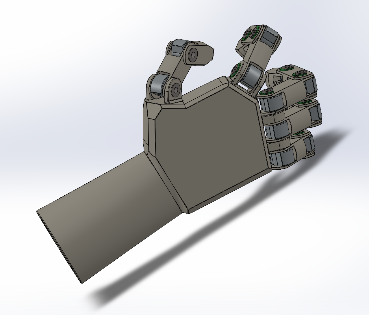 Prosthetic Hand Add-On attachment for PJ Prothesis Base by Malcolm ...