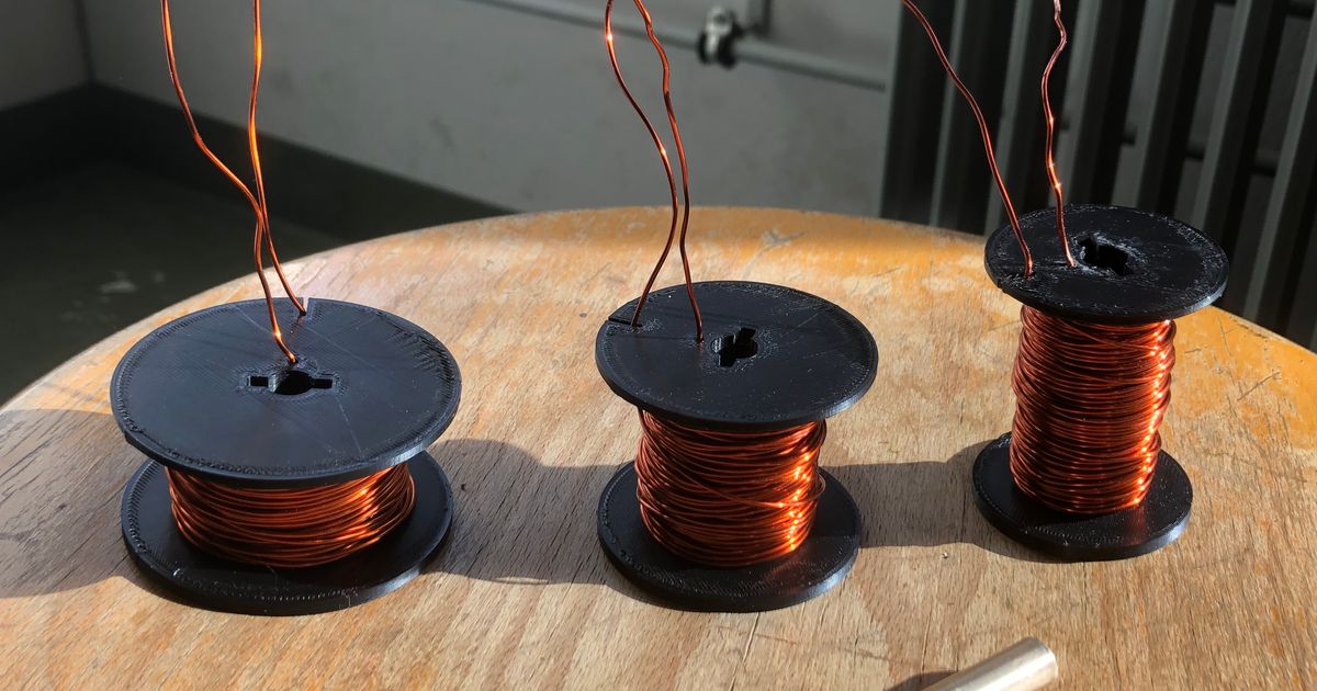 Spools for electromagnets by paradoxx_42 | Download free STL model ...