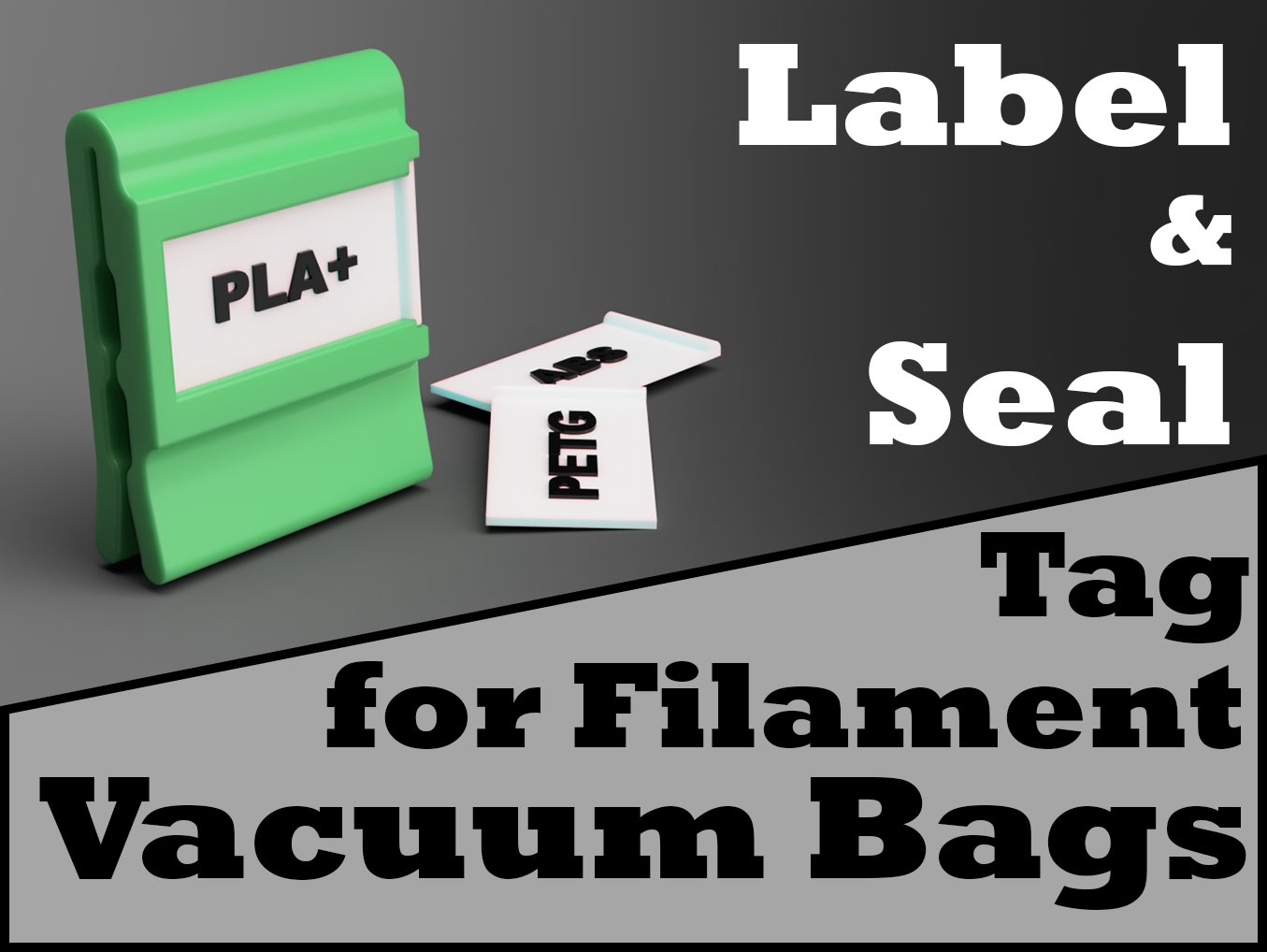 Filament Label Tag for Reusable Vacuum Bag by Warlogh | Download free ...