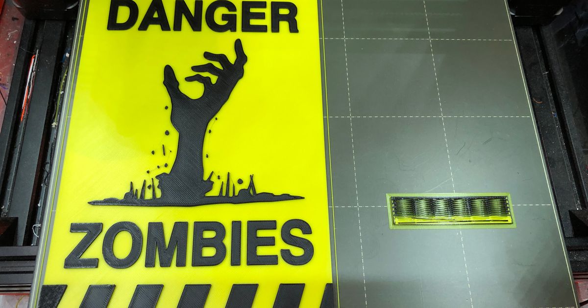 Danger Zombies - Sign by Regis | Download free STL model | Printables.com