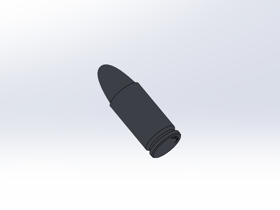Dummy Cal. 9mm Luger / 9x19mm Bullet by ChewieChris | Download free STL ...