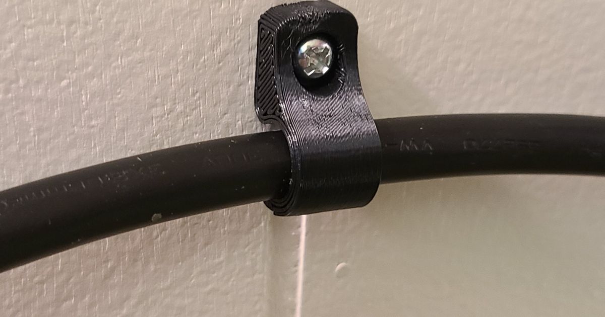 Low Profile 10mm Wire Clip by Akelyte | Download free STL model ...