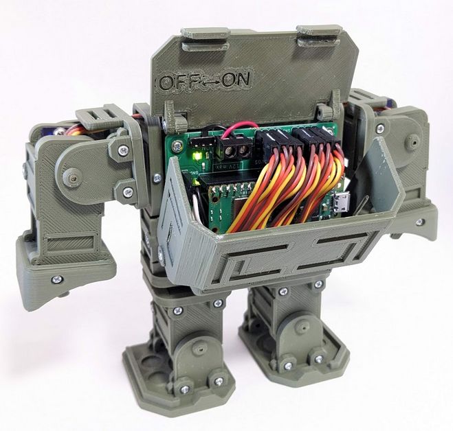 Raspberry Pi Pico Open Remote Control Walking Robot by angato ...