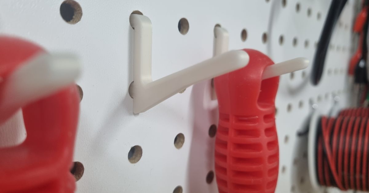 Pegboard Hooks by Nightcrispy by herbert | Download free STL model | Printables.com