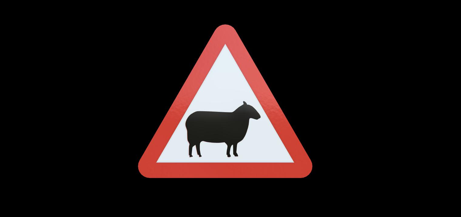 UK Sheep Warning Sign by Adwatkins89 | Download free STL model ...