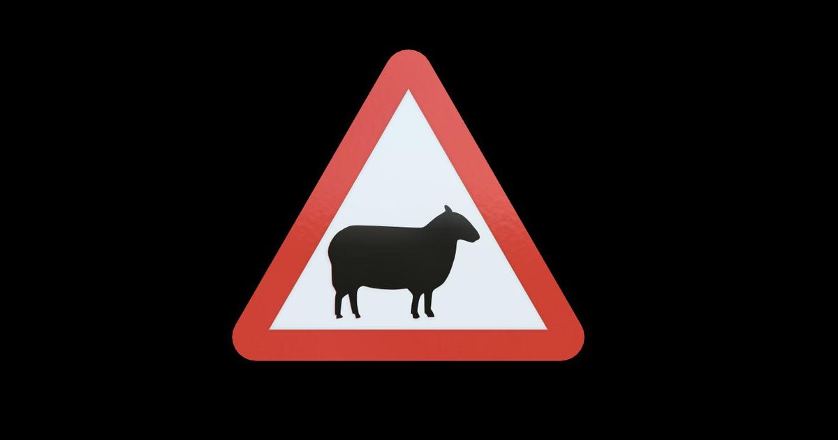 UK Sheep Warning Sign by Adwatkins89 | Download free STL model ...