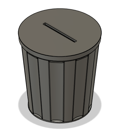 Trash Bin Bank by vaderdd | Download free STL model | Printables.com