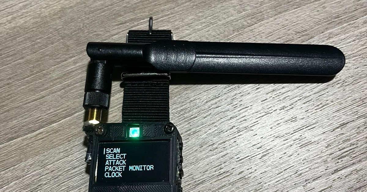 Esp8266 Deauther Watch Case V1 By Doelmm Download Free Stl Model
