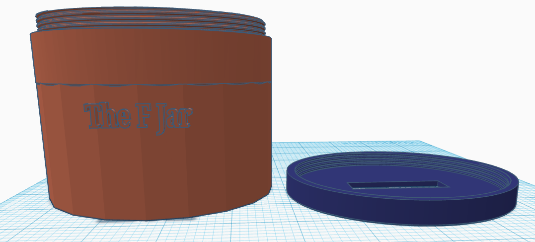 The F Jar by Vrtyeeh2 | Download free STL model | Printables.com