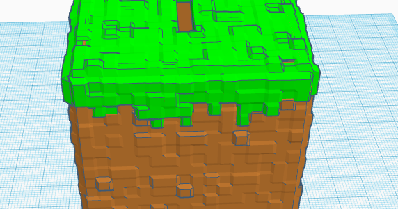 Minecraft Grass Block Piggy bank by Redix | Download free STL model ...