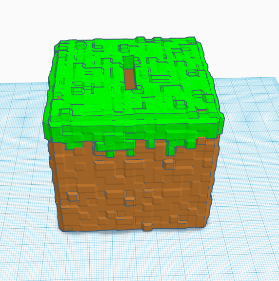 Minecraft Grass Block Piggy bank by Redix | Download free STL model ...