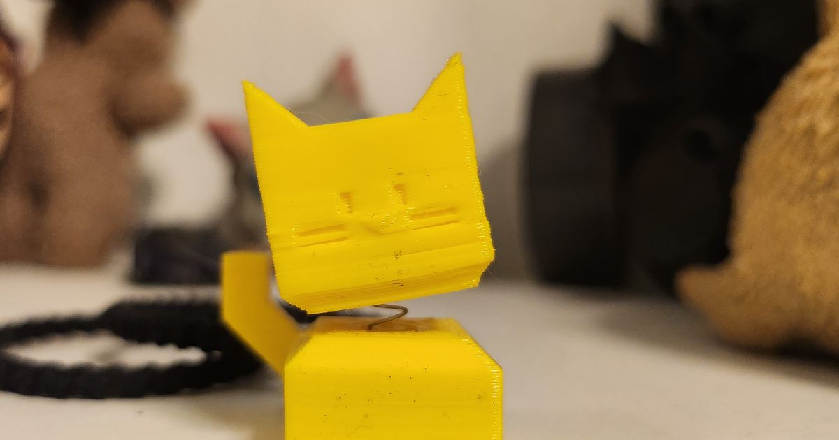 Bobble Head Cali Cat by Crow Keeps Getting In | Download free STL model ...