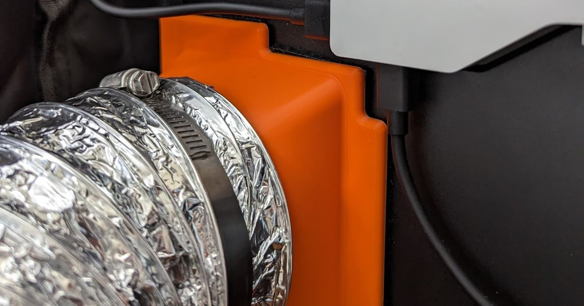 4 Inch Vent Adaptor For Bambu X1C and P1S by Ellie Lou | Download free ...