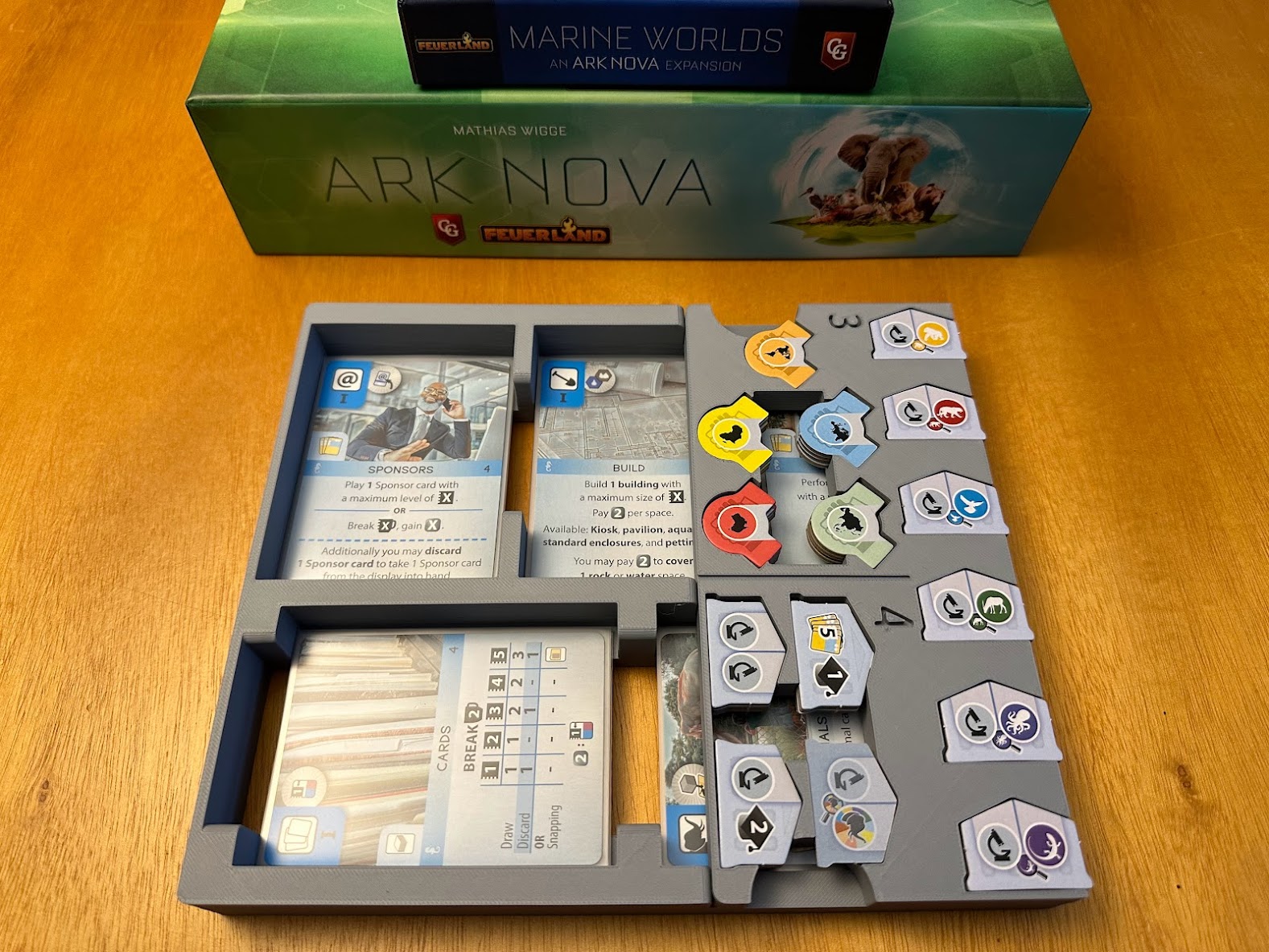 Ark Nova and Marine Worlds insert by Hextra | Download free STL model | Printables.com