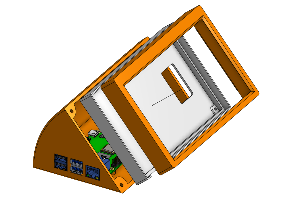 BTT TFT70 Pi 4 case by agger | Download free STL model | Printables.com