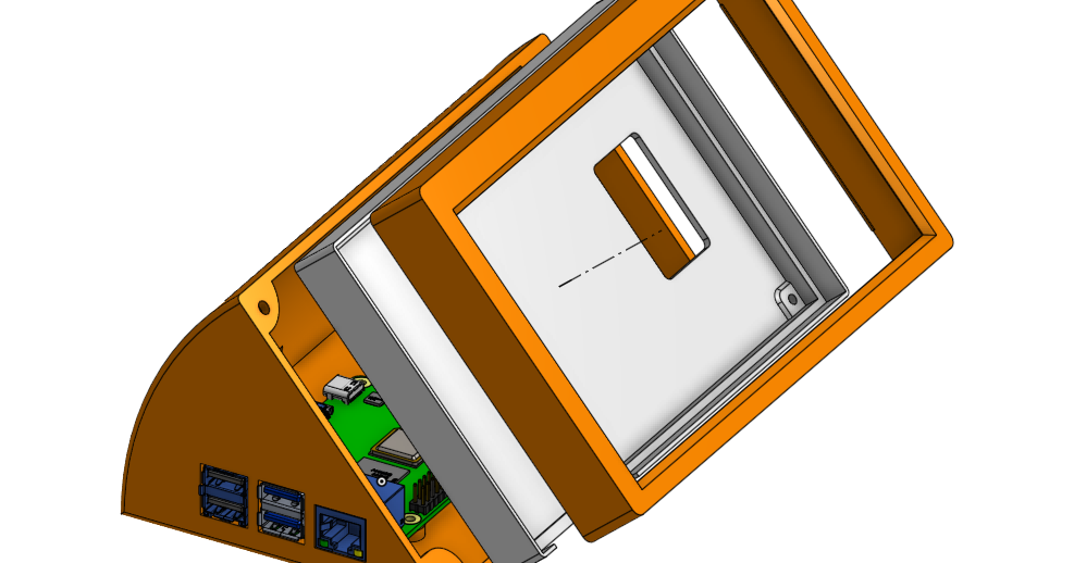 BTT TFT70 Pi 4 case by agger | Download free STL model | Printables.com