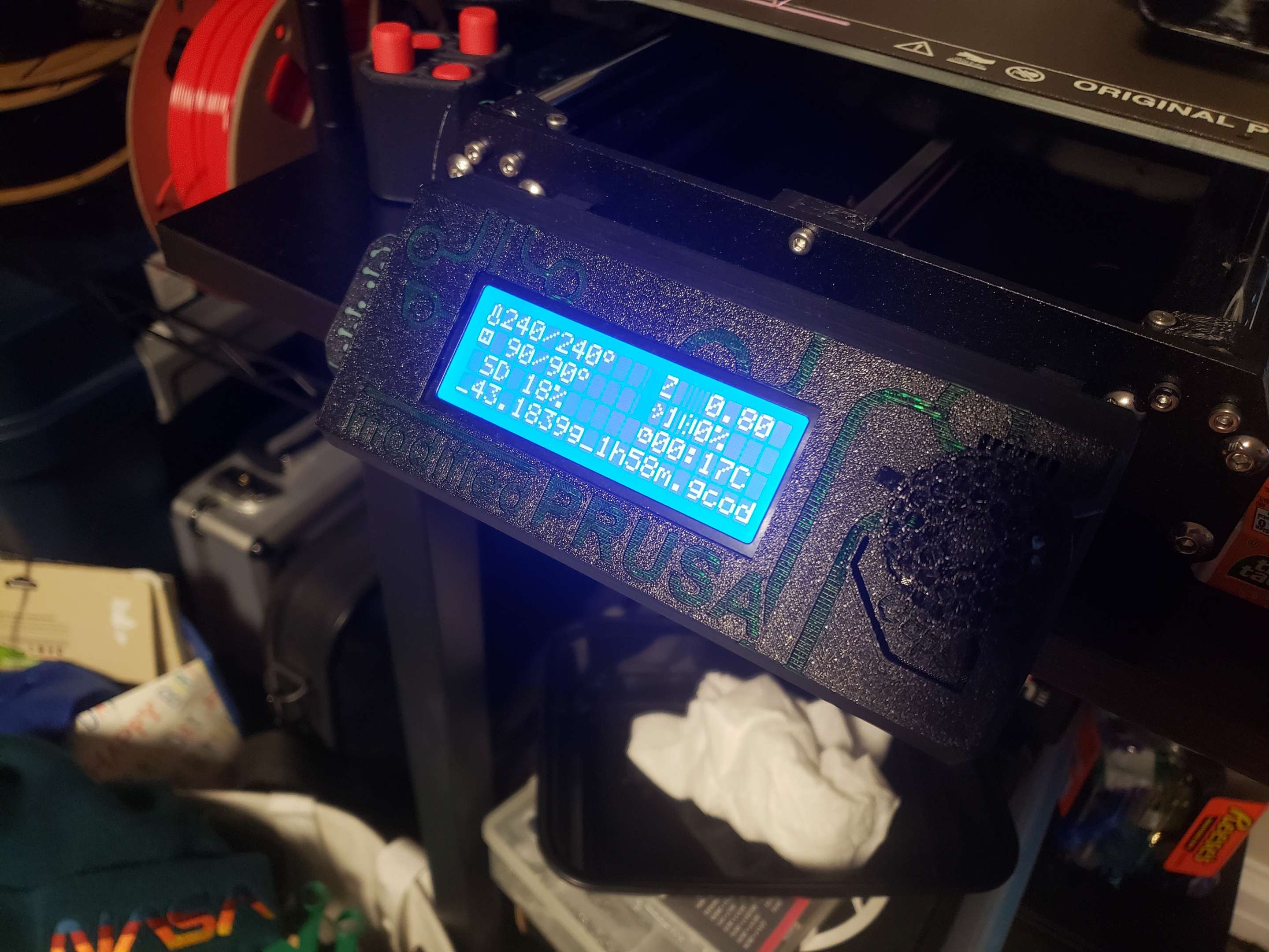 "Modified Prusa" LCD Cover Circuit Pattern by FuniverseMN | Download ...