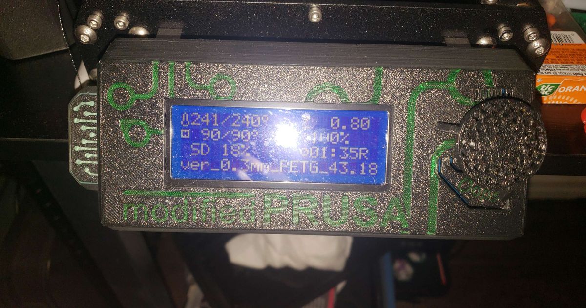 "Modified Prusa" LCD Cover Circuit Pattern by FuniverseMN | Download ...