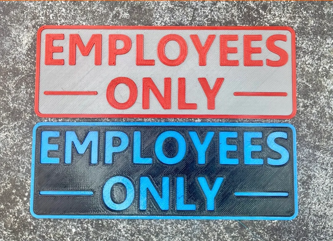 Employees Only Sigh by MrViddy | Download free STL model | Printables.com