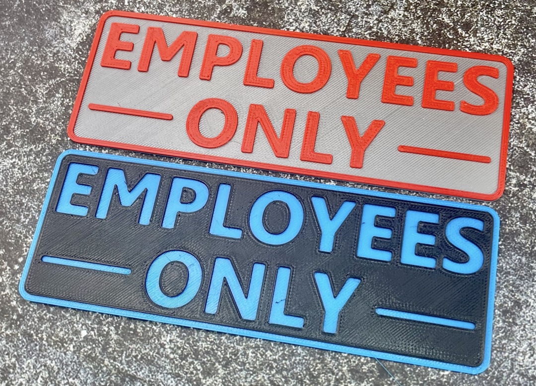 Employees Only Sigh by MrViddy | Download free STL model | Printables.com