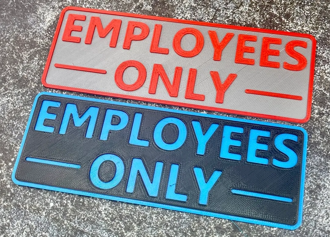 Employees Only Sigh by MrViddy | Download free STL model | Printables.com