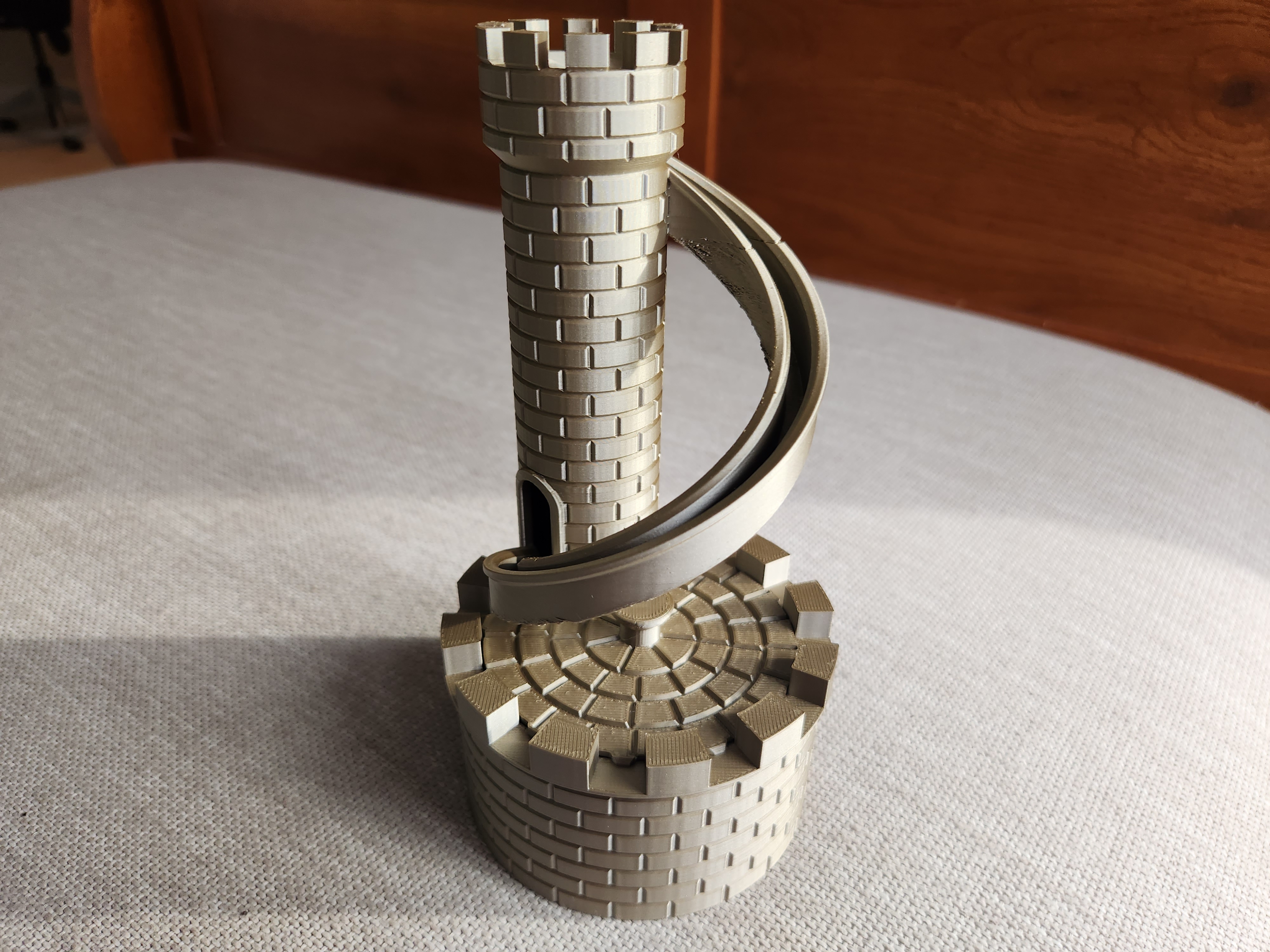 Castle Slide Coin Storage by squinn | Download free STL model ...