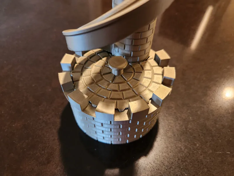 Castle Slide Coin Storage by squinn | Download free STL model ...