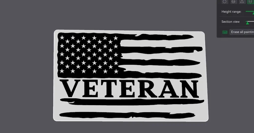 USA Veteran Flag by kenny | Download free STL model | Printables.com