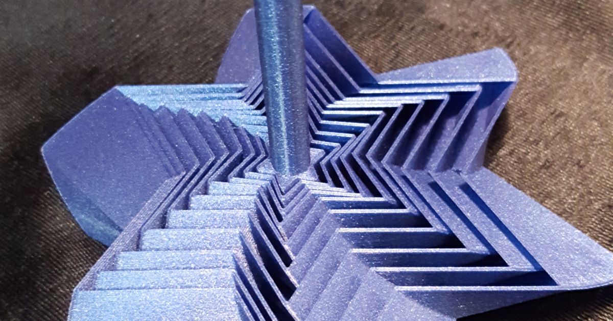 Twisting star with handle by SmoothDragon | Download free STL model ...