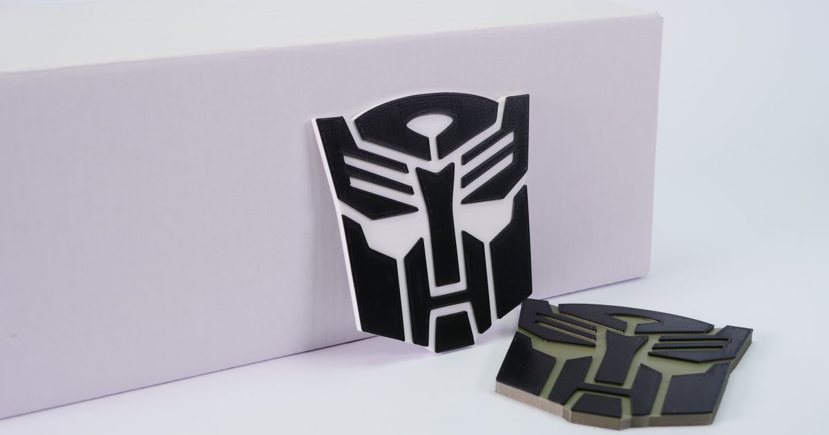 Transformers Logo Magnet by Marcin Mączewski | Download free STL model ...