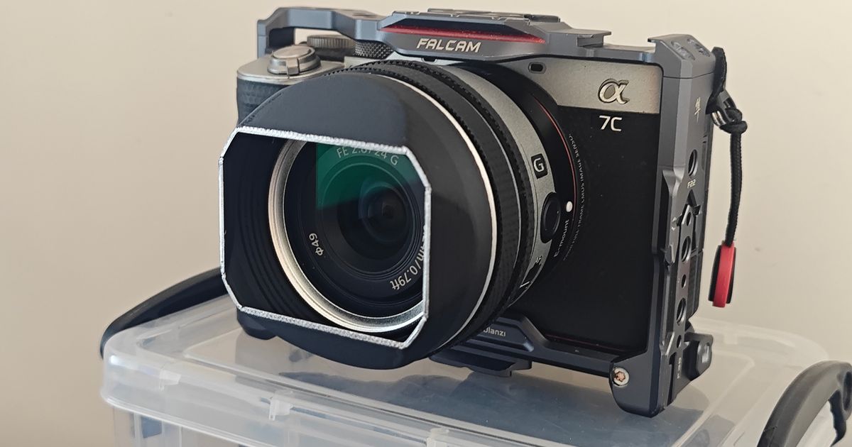 Sony 24mm F2.8 G Alternative Lens Hood by joe shu | Download free STL ...