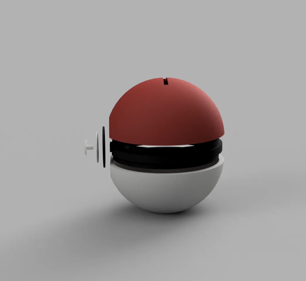Pokeball Piggybank by Titafubaki | Download free STL model | Printables.com