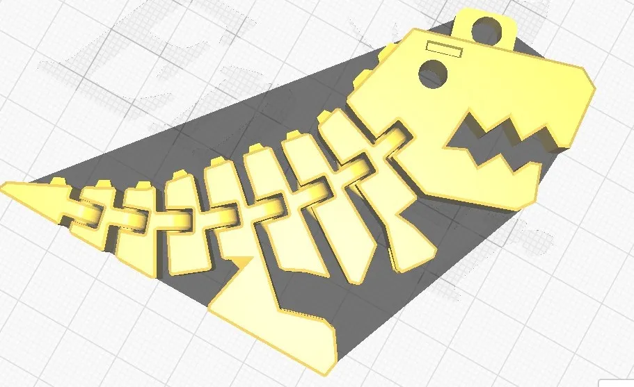 Flexi Dino Keychain by Link | Download free STL model | Printables.com