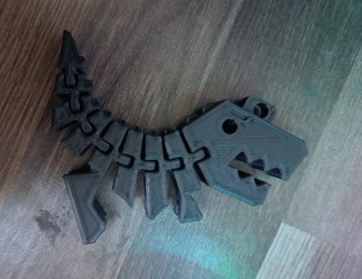 Flexi Dino Keychain by Link | Download free STL model | Printables.com