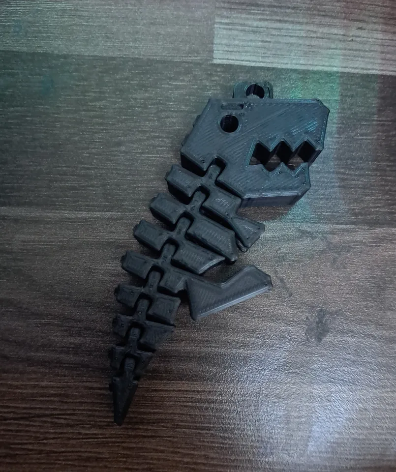Flexi Dino Keychain by Link | Download free STL model | Printables.com