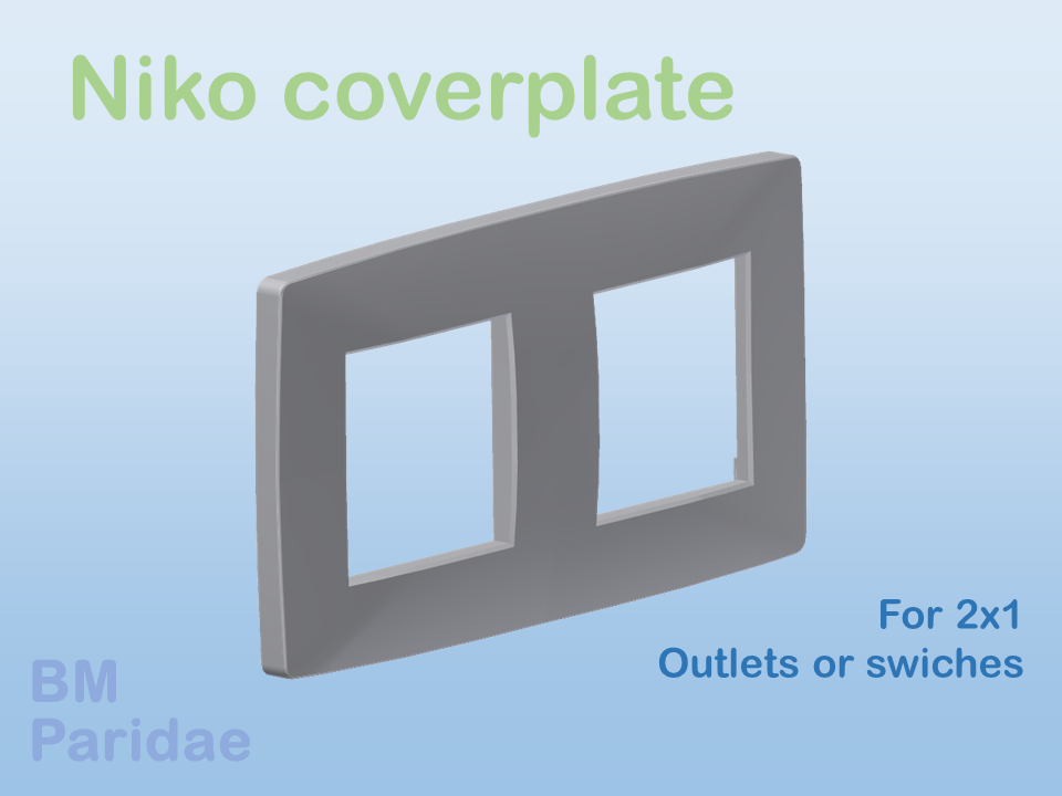 Niko coverplate by BM Paridae | Download free STL model | Printables.com