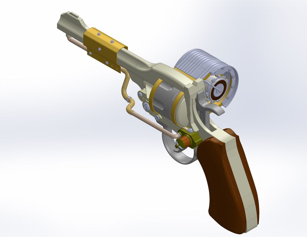 Bioshock Revolver by Sim3D | Download free STL model | Printables.com