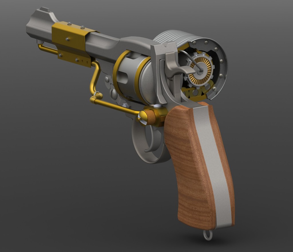 Bioshock Revolver by Sim3D | Download free STL model | Printables.com