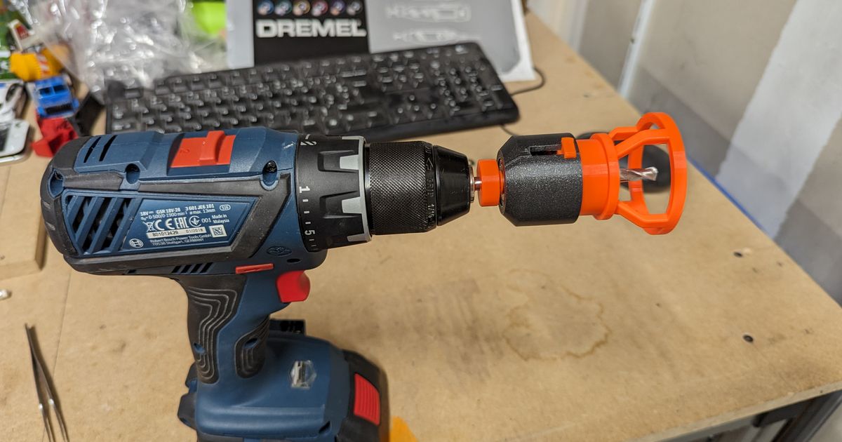 Perpendicular and depth drill for wood insert by Fouinou45 | Download ...