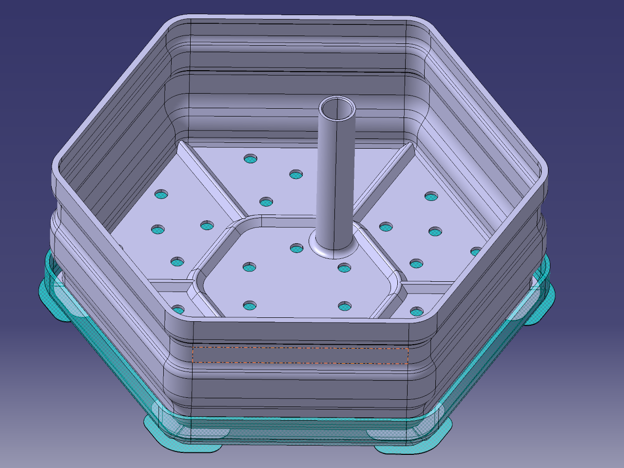 Flower pot with integral pole by LuluX | Download free STL model ...