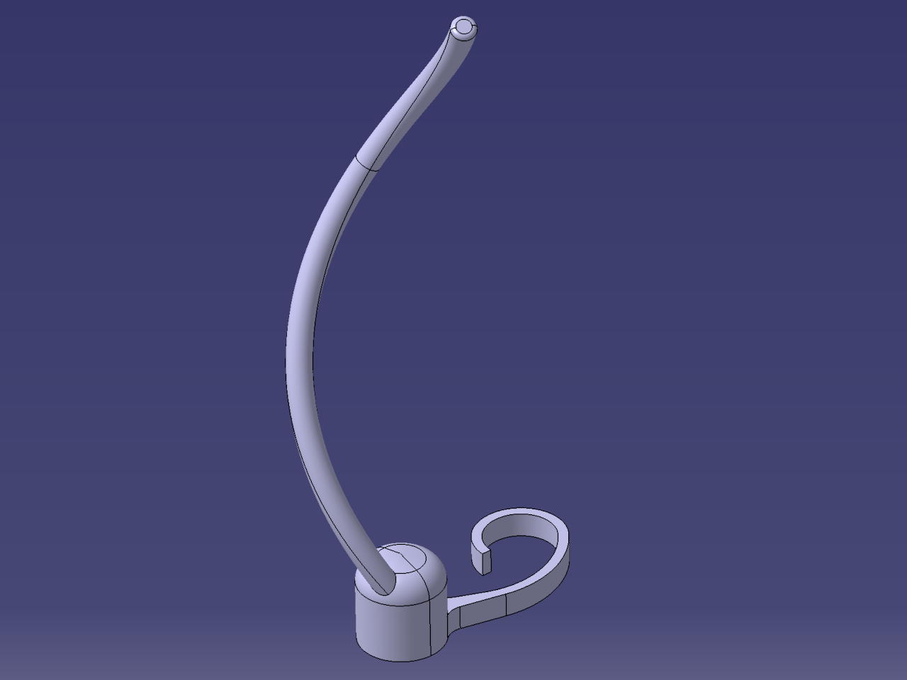 Flower pot with integral pole by LuluX | Download free STL model ...