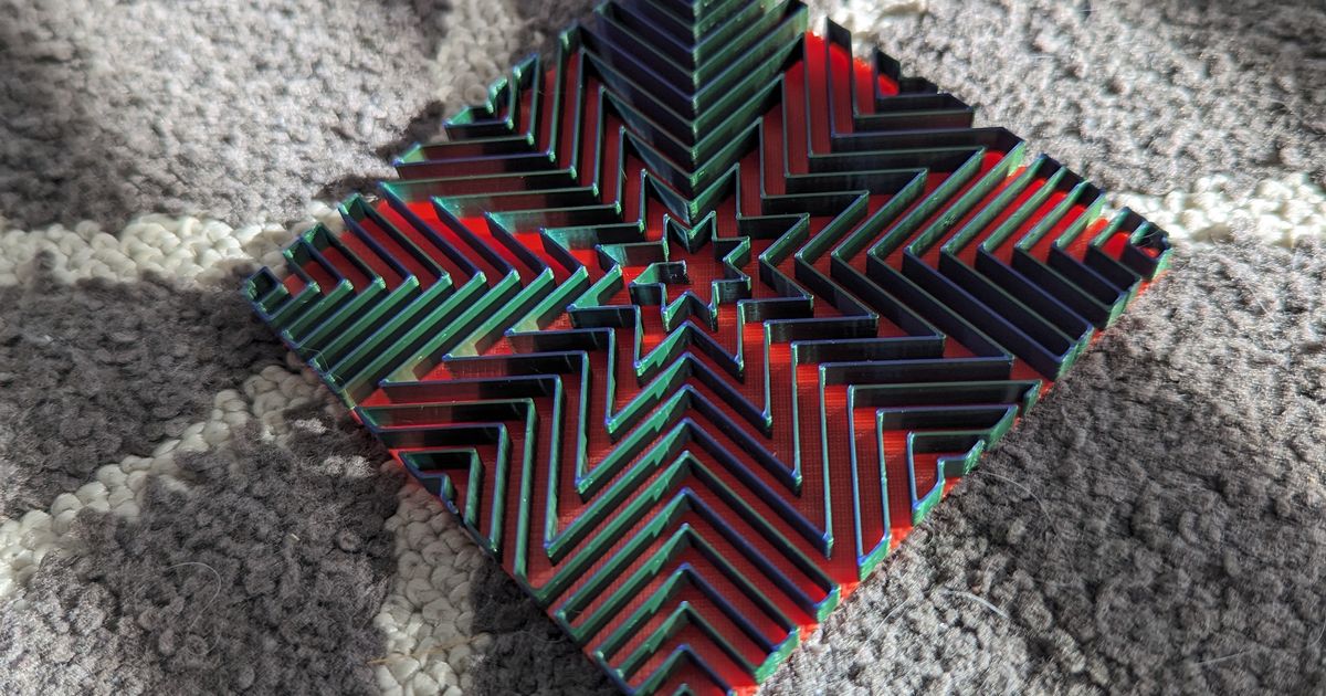 Octagram spiral holiday decoration by HuskyCo3D | Download free STL ...