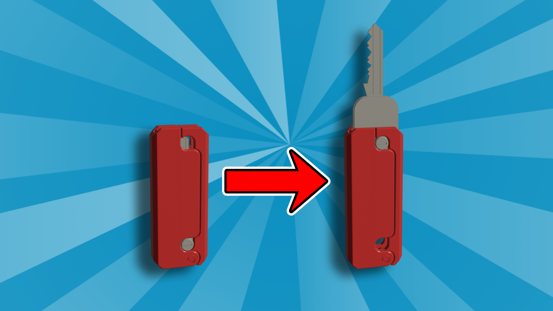 Gravity Folding Knife Toy (No Screws, No Glue Needed!) - Key-Compatible ...