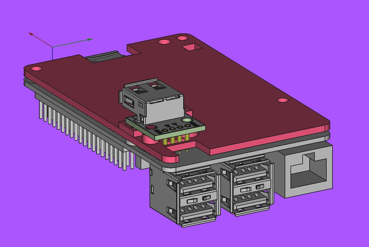 Raspberry Pi 5 Usb Hidden Adapter By Manelto Download Free Stl Model