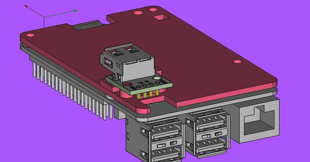 Raspberry Pi 5 USB hidden adapter by ManelTo | Download free STL model ... Raspberry Pi 5 USB hidden adapter by ManelTo | Download free STL model ...