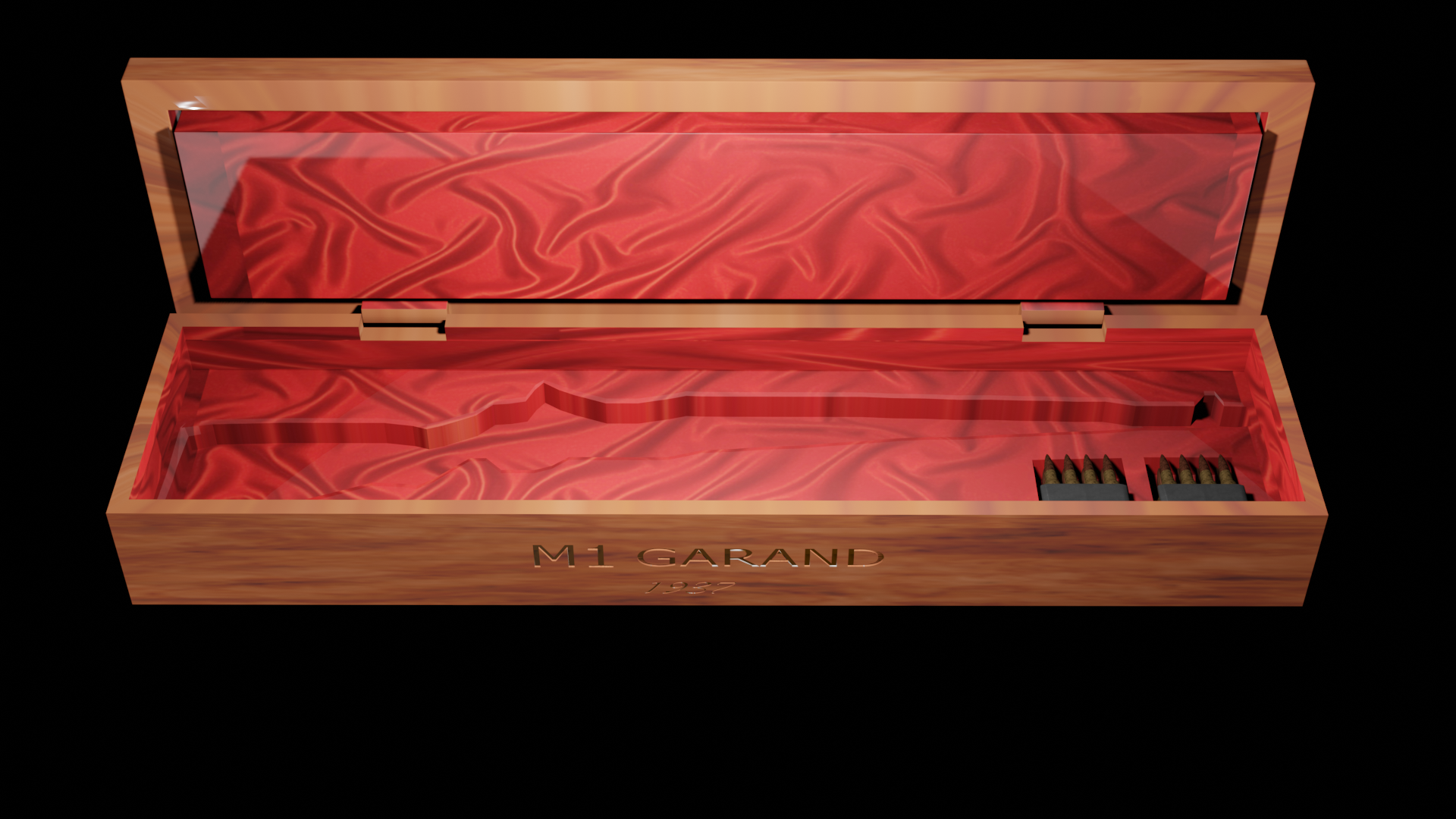 m1 garand rifle custom box holder by timetitans | Download free STL ...