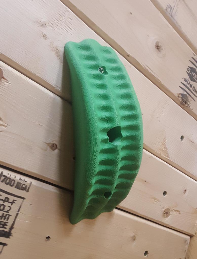 Green Fossilized Incut Pinch Climbing Hold by BMO_FUSE | Download free ...